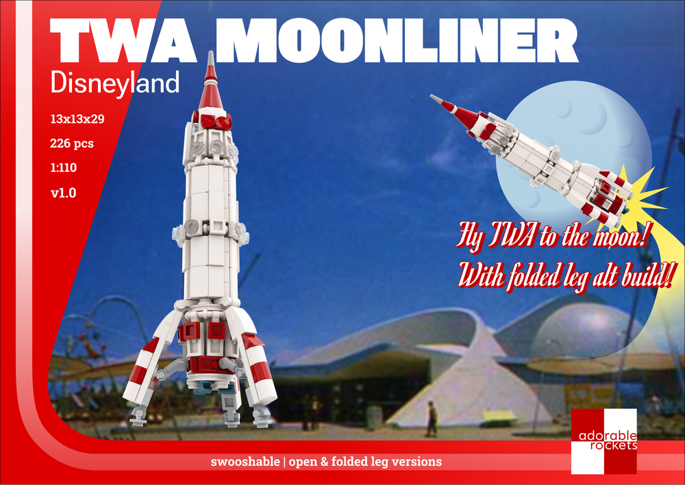 LEGO MOC Disneyland TWA Moonliner by adorablerocket | Rebrickable ...