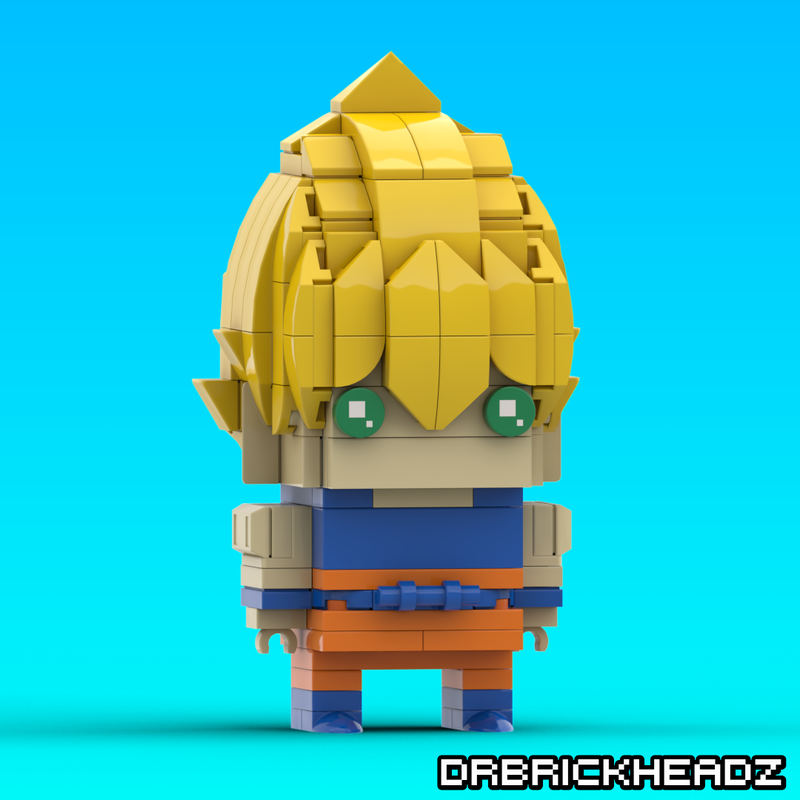 LEGO MOC Goku (Super Saiyan) Brickheadz by DrBrickheadz | Rebrickable ...