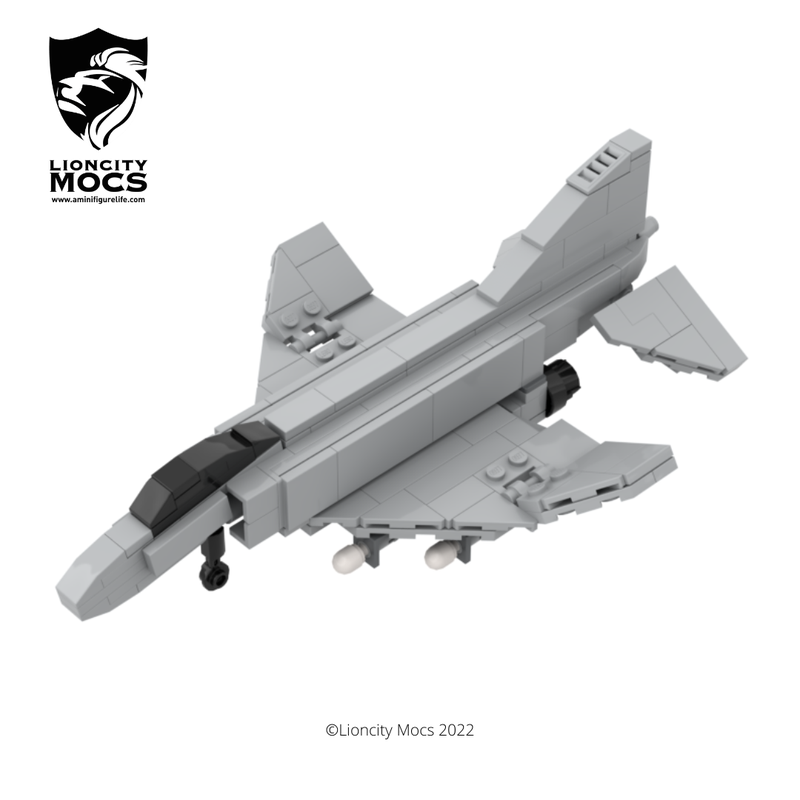 LEGO MOC F4 Phantom II Mini Aircraft MOC by Lioncity Mocs | Rebrickable ...