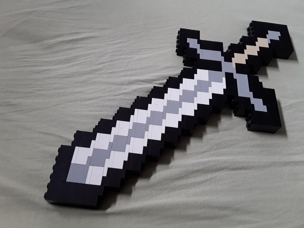 Lego Moc Minecraft Sword Snot By Legoori Rebrickable Build With Lego
