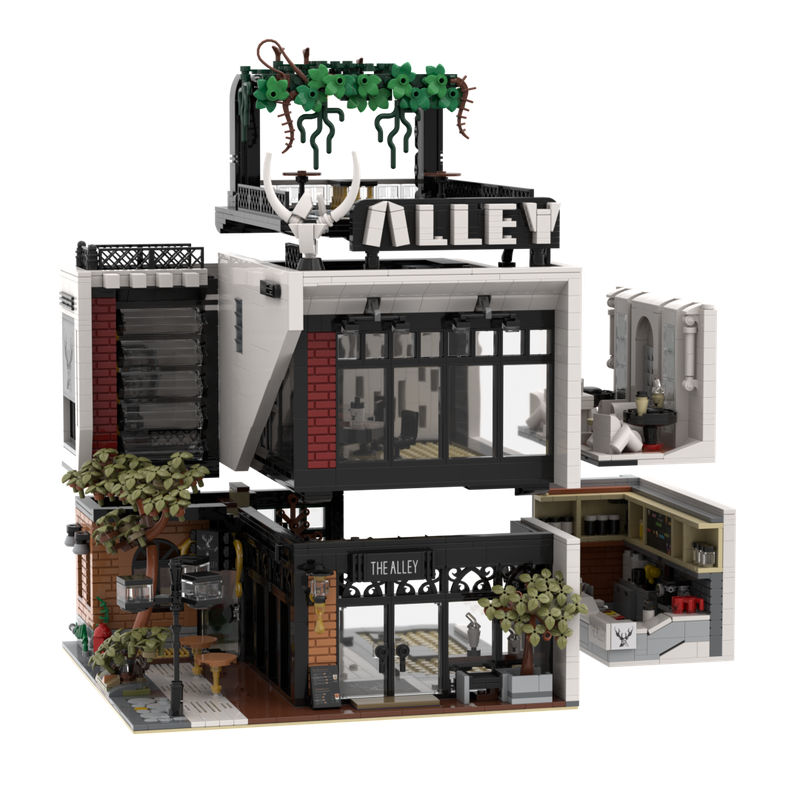 LEGO MOC The Alley Modular by ohsojang | Rebrickable - Build with LEGO