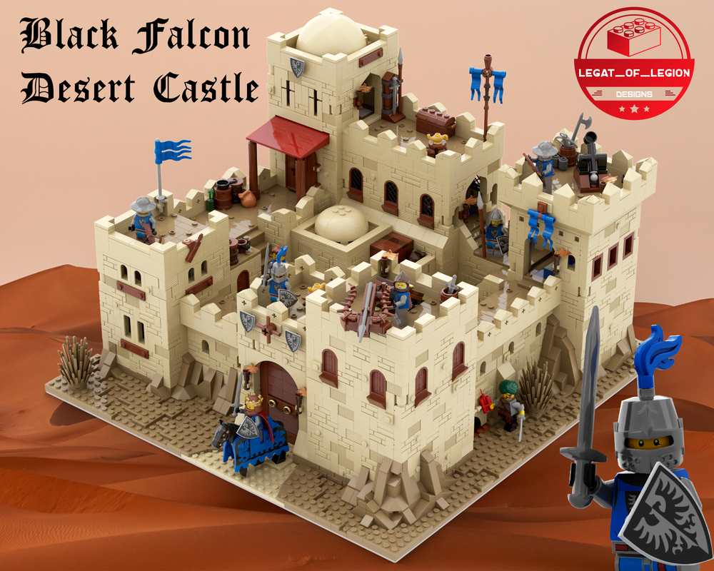 LEGO MOC Black Falcon Desert Castle by Legat_Of_Legion | Rebrickable ...
