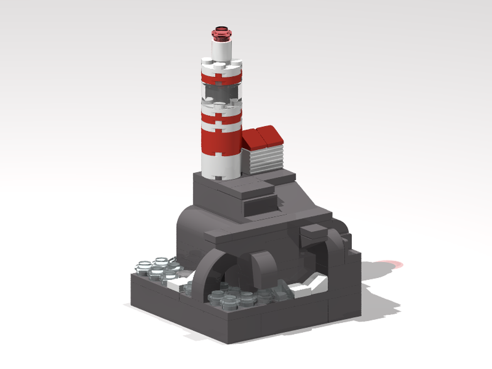 LEGO MOC Lighthouse in a island by ojoher | Rebrickable - Build with LEGO