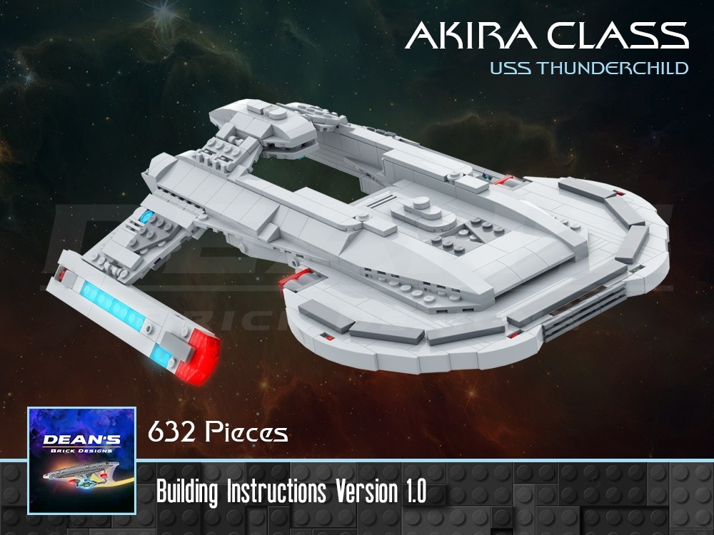 LEGO MOC Akira Class Starship - Star Trek First Contact by ...