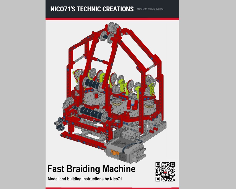 LEGO MOC 5 Reels Braiding Machine (updated version) by Nico71 ...