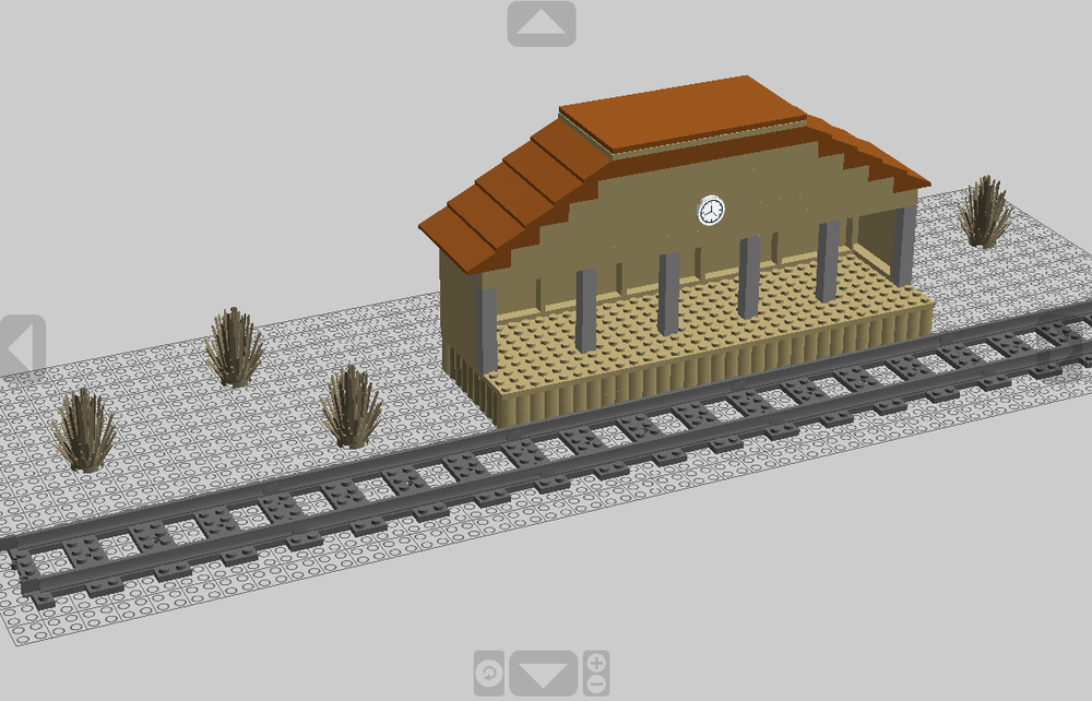 Lego Moc Train Station By Nkende Rebrickable Build With Lego