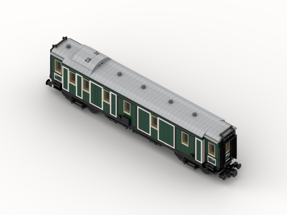 Lego Moc Bavarian Express Train Baggage Wagon 8w By Copernicus508