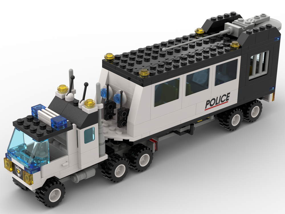 LEGO MOC Monorail Police Station by paulvdb | Rebrickable - Build with LEGO
