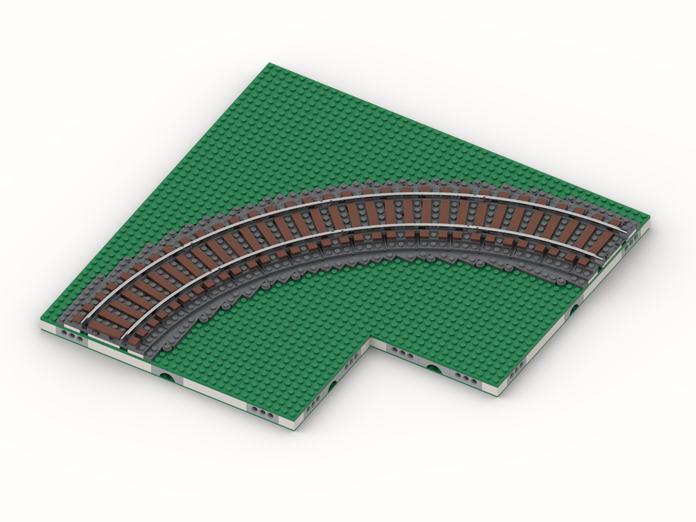 LEGO MOC MILS ballasted R40 Curve by copernicus508 | Rebrickable ...