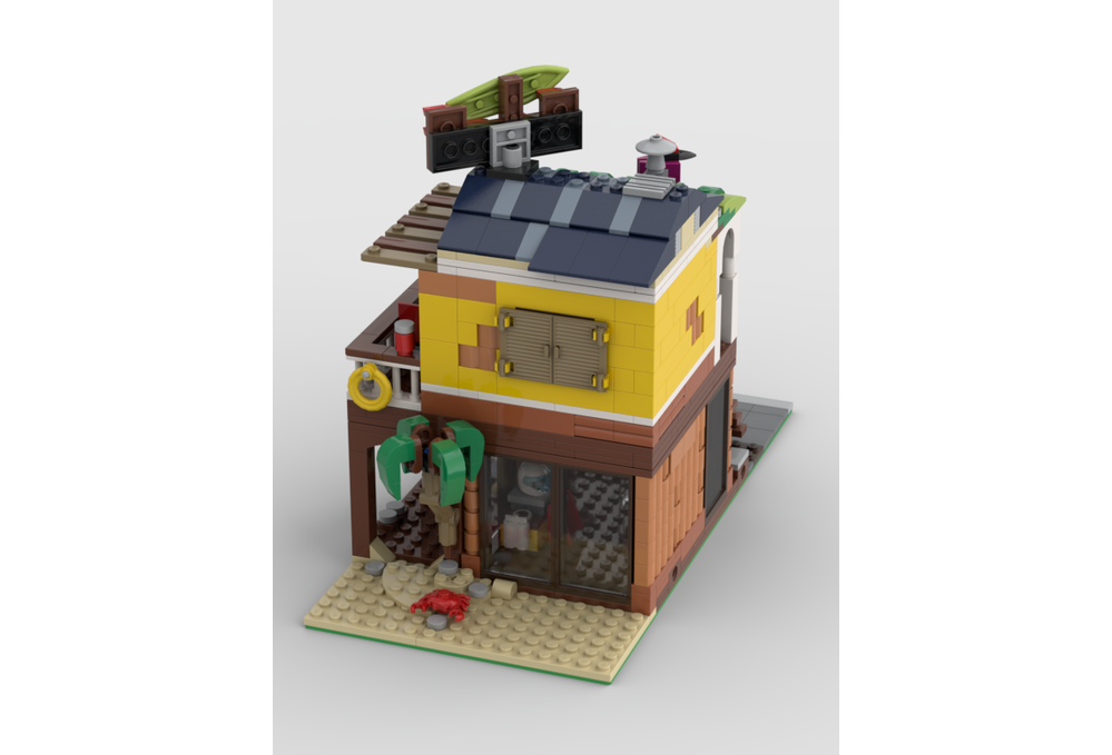 LEGO MOC Surfer Beach House Modular by KTBrickworks | Rebrickable ...