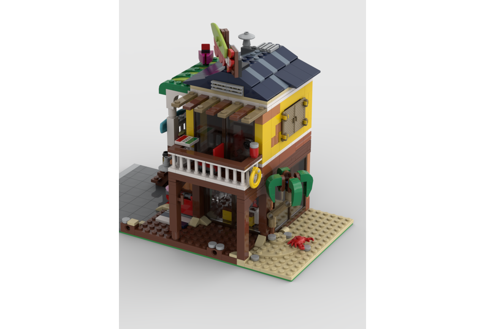 LEGO MOC Surfer Beach House Modular by KTBrickworks | Rebrickable ...