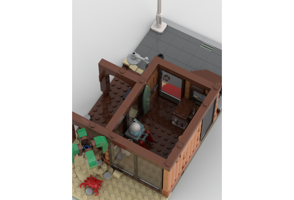 LEGO MOC Surfer Beach House Modular by KTBrickworks | Rebrickable ...