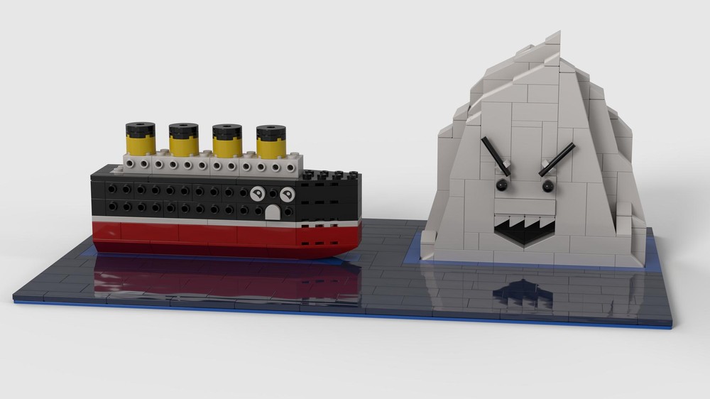 LEGO MOC Titanic vs. Iceberg by Chridat | Rebrickable - Build with LEGO