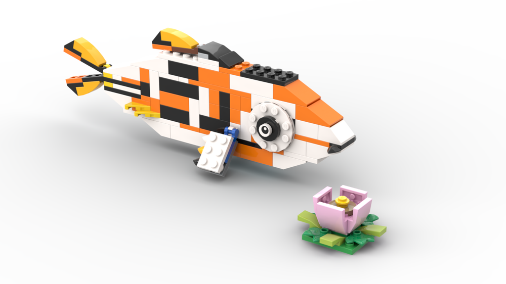 LEGO MOC 11011 Koi fish by Lenarex | Rebrickable - Build with LEGO