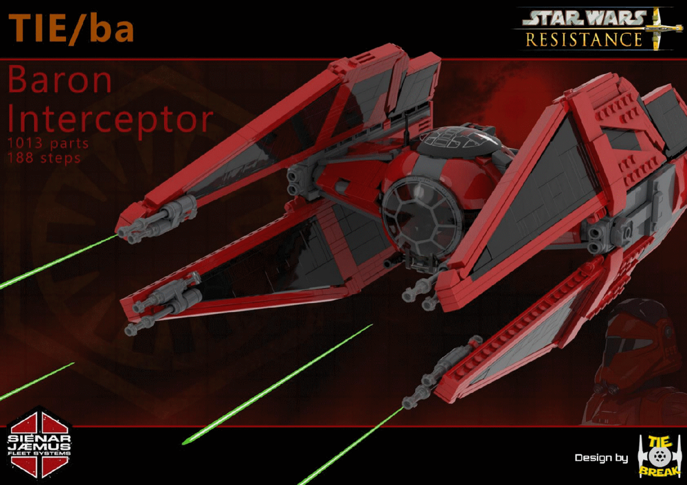 LEGO MOC Major Vonreg's TIE Baron (TIE/ba) by TIEbreak | Rebrickable ...