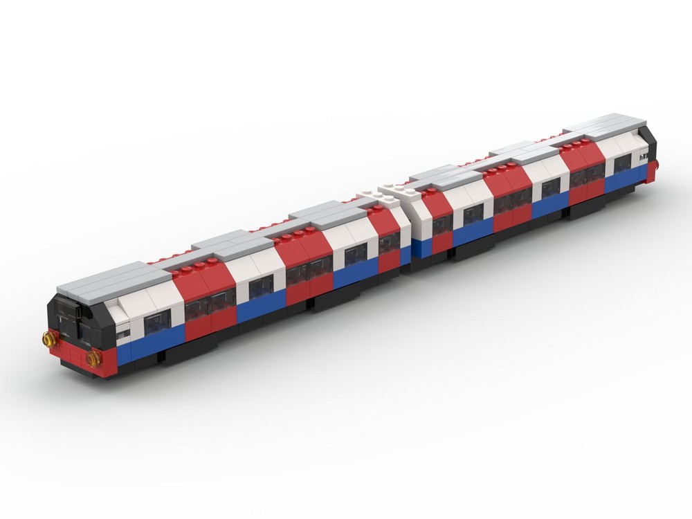 LEGO MOC-124148 London Tube 1996 Stock Train by The Bobby Brix Channel ...