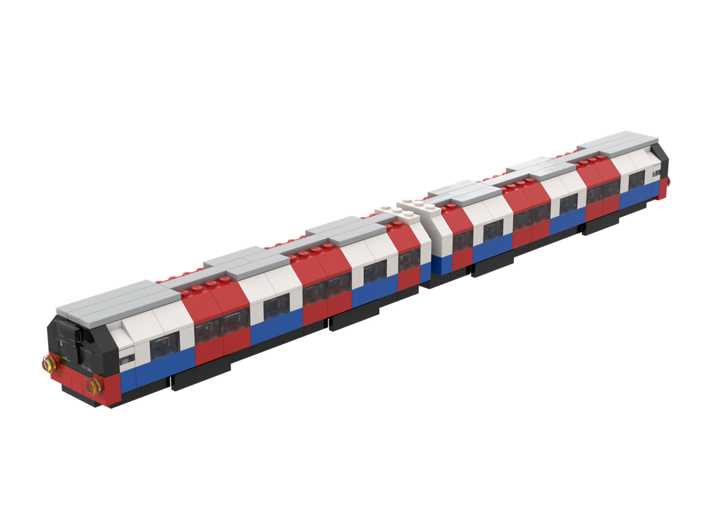 LEGO MOC-124148 London Tube 1996 Stock Train by The Bobby Brix Channel ...