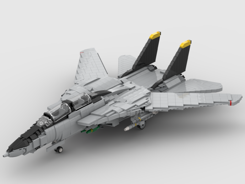 LEGO MOC F-14 Tomcat (A) by Your Brick Guy | Rebrickable - Build with LEGO
