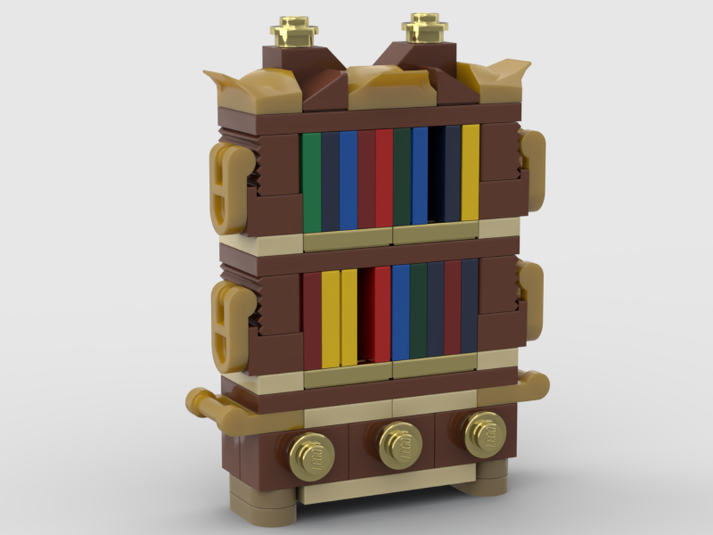 LEGO MOC Elegant Bookshelf by Welsh Dynasty Builds | Rebrickable ...
