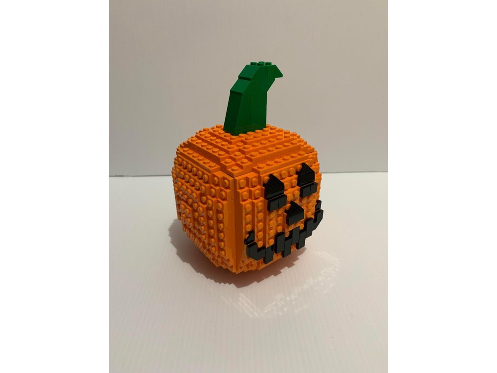 Lego Moc Halloween Pumpkin Decoration By Jedi Plb Rebrickable Build