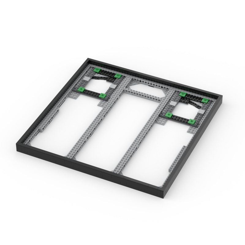 LEGO MOC Brick Art Frame v2 (48 x 48) by lunabricks | Rebrickable ...