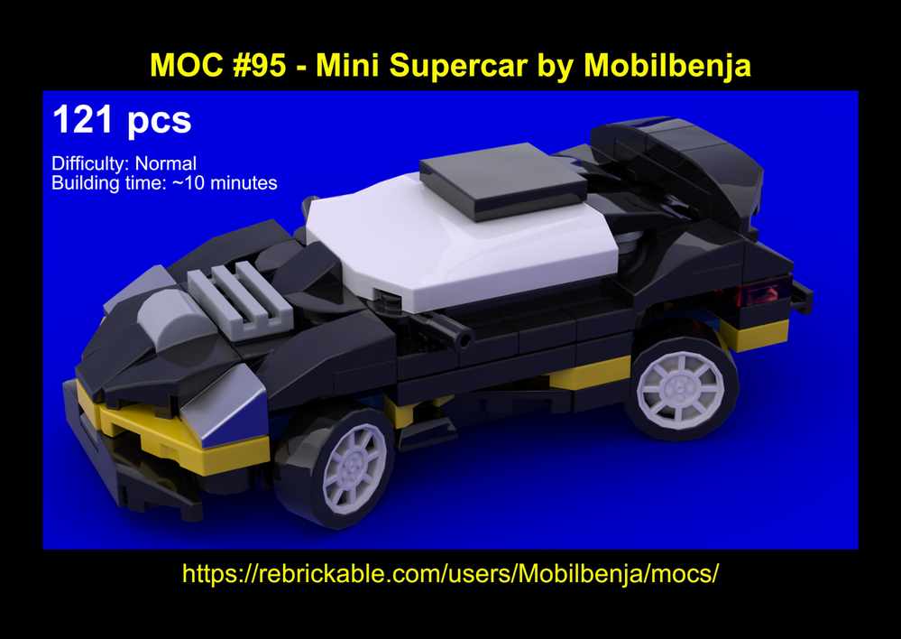 LEGO MOC Mini 8880 Supercar by Mobilox Studios | Rebrickable - Build ...