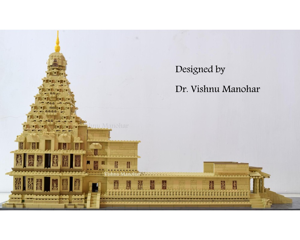 LEGO MOC Tanjore Brihadeeswara temple by Dr. Vishnu Manohar ...