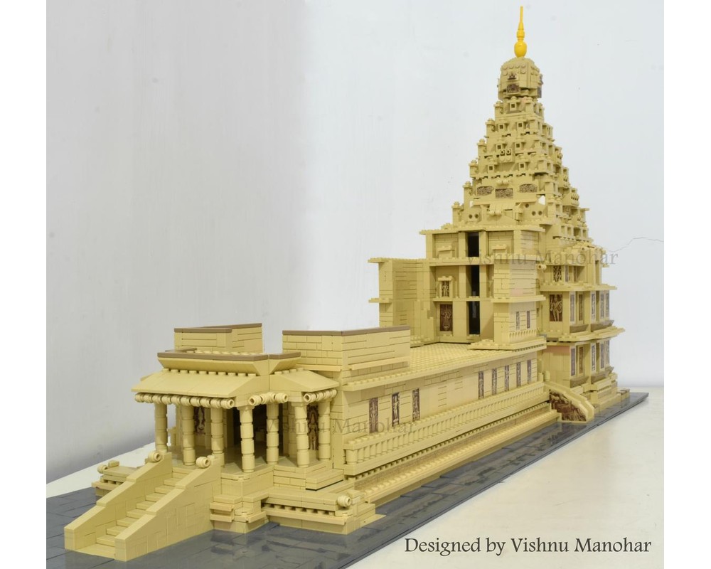 LEGO MOC Tanjore Brihadeeswara temple by Dr. Vishnu Manohar ...