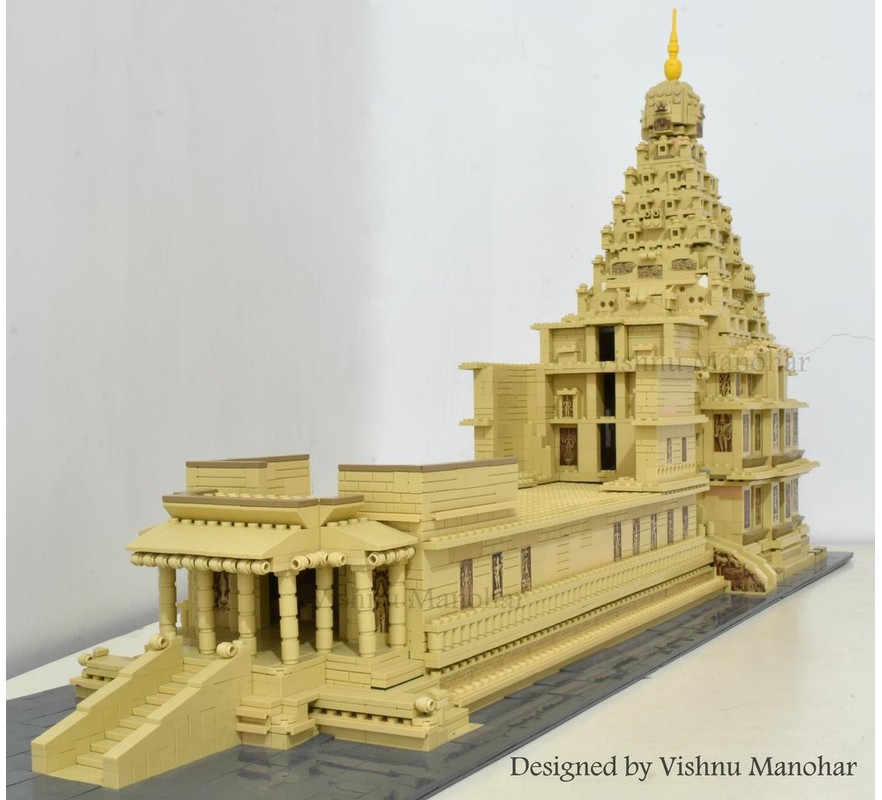 LEGO MOC Tanjore Brihadeeswara temple by Dr. Vishnu Manohar ...