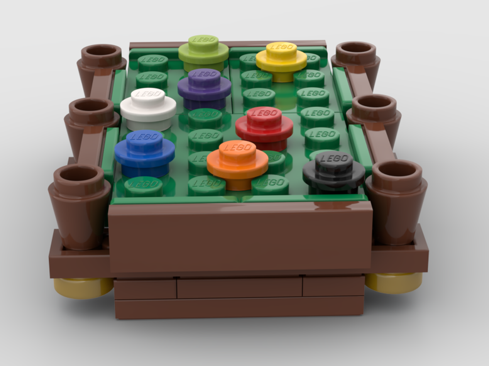 Lego Moc Pool Table By Welsh Dynasty Builds Rebrickable Build With Lego