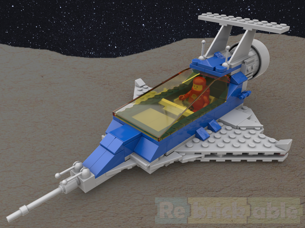 Lego Moc Galaxy One Man Spaceship Alternative With Galaxy Cruiser