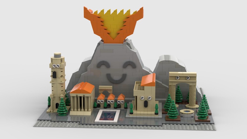LEGO MOC Bad day at Pompeii by Chridat | Rebrickable - Build with LEGO