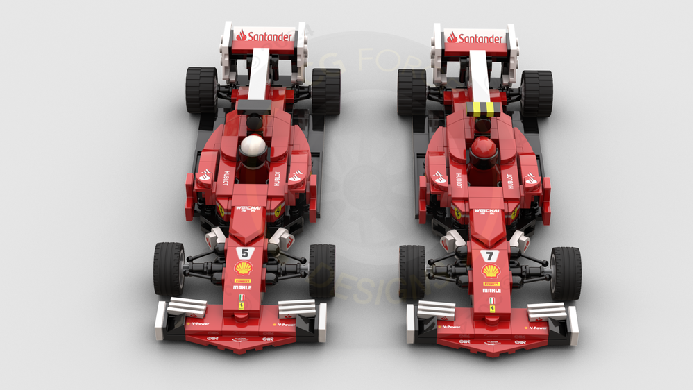Lego Moc F1 Ferrari Sf70h By Cgforcedesigns Rebrickable Build With Lego