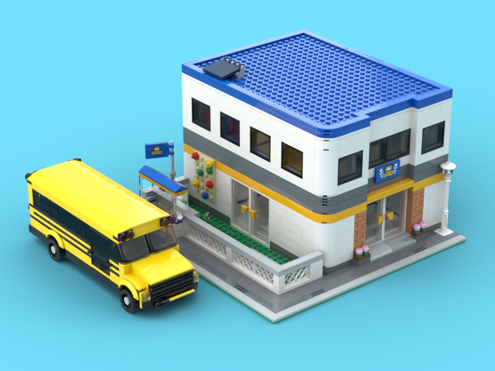 LEGO MOC School by The Lego Master | Rebrickable - Build with LEGO