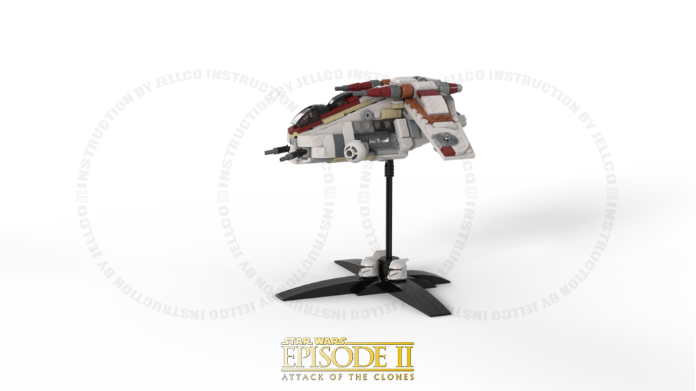 LEGO MOC Micro Size LAAT/i Republic Gunship : Episode II by jellco ...