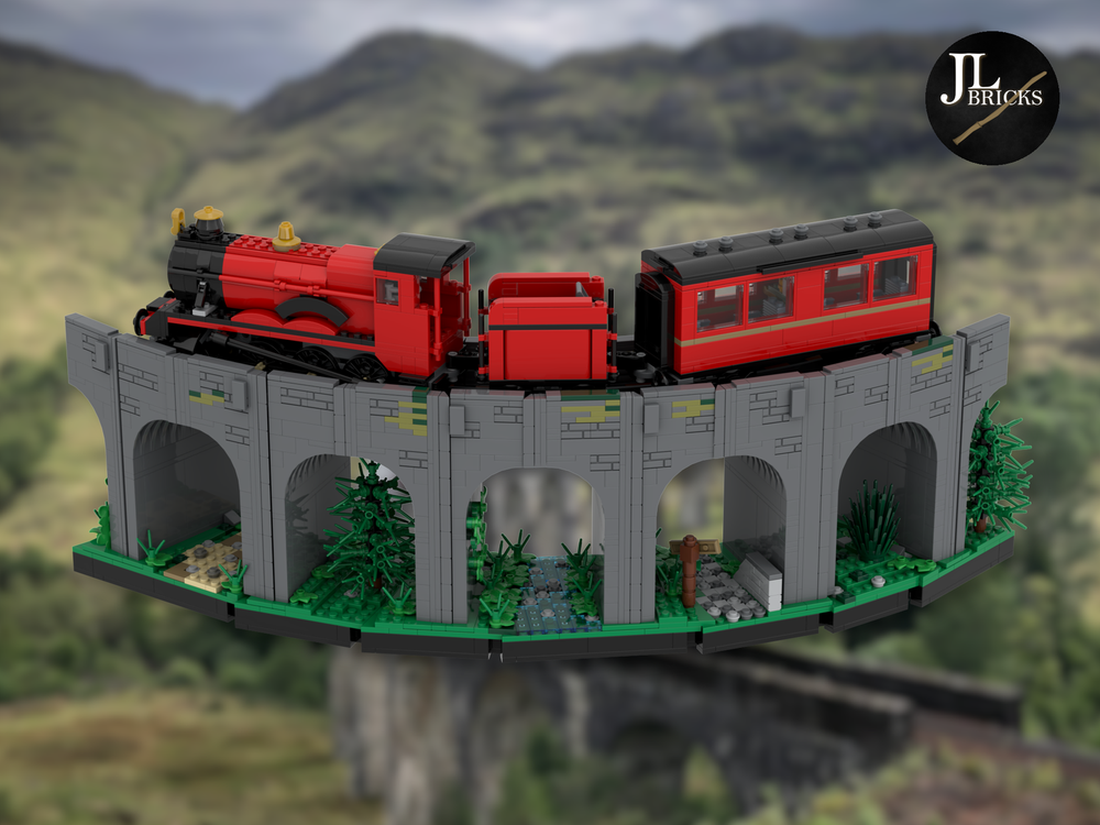Lego Moc Glenfinnan Viaduct By Jlbricks Rebrickable Build With Lego