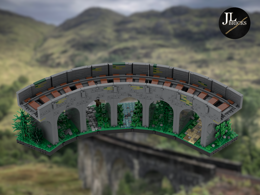 Lego Moc Glenfinnan Viaduct By Jlbricks Rebrickable Build With Lego