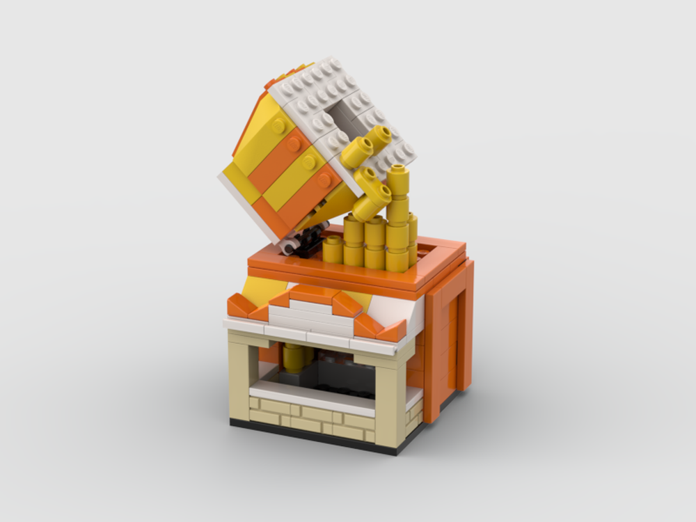 LEGO MOC Popcorn Stall - RCT2 - Reuploaded by limeoz46 | Rebrickable ...