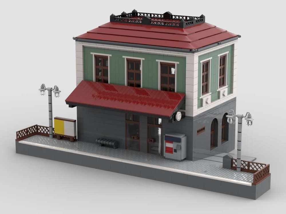 LEGO MOC Kleinstadtbahnhof by SteinbrueckerMOCs | Rebrickable - Build ...