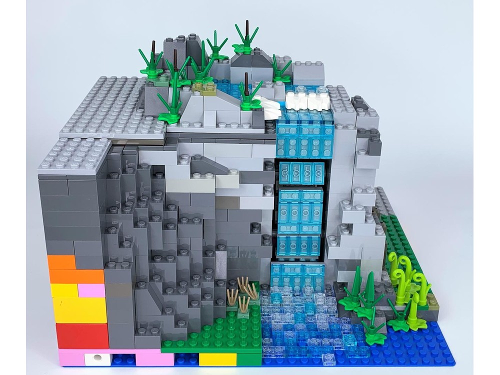 LEGO MOC Working Waterfall Using Technic Tread 3873/15379 by ...