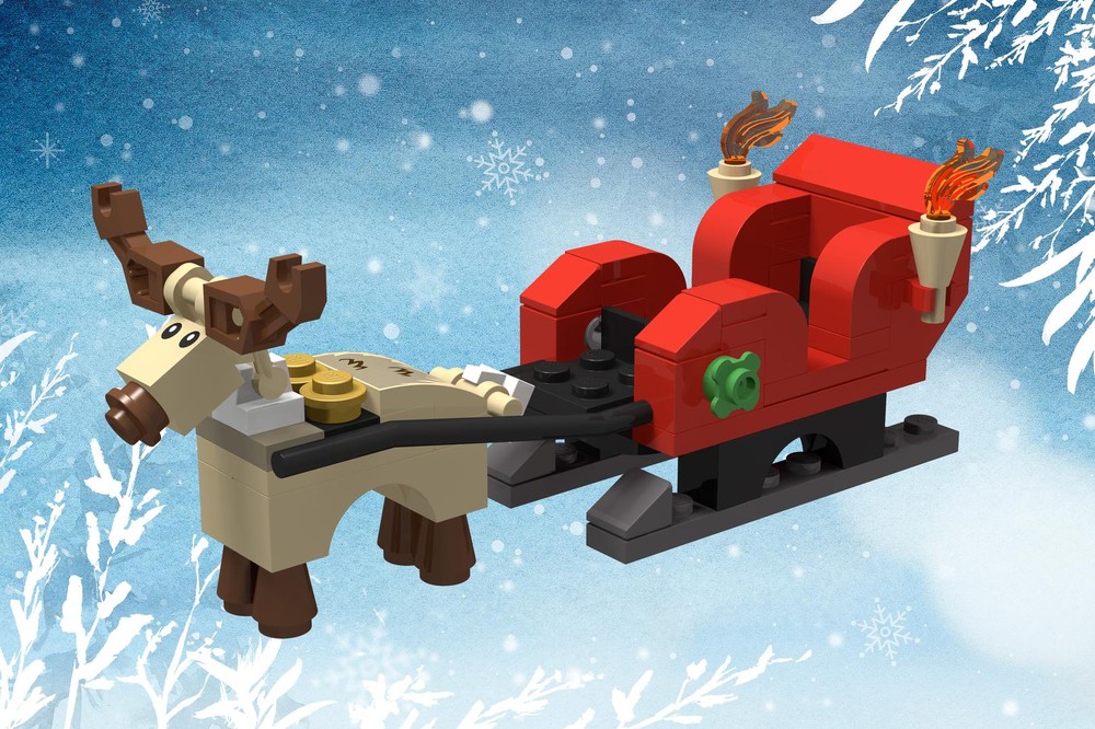 LEGO MOC Santa's Sleigh by BrickChamps | Rebrickable - Build with LEGO