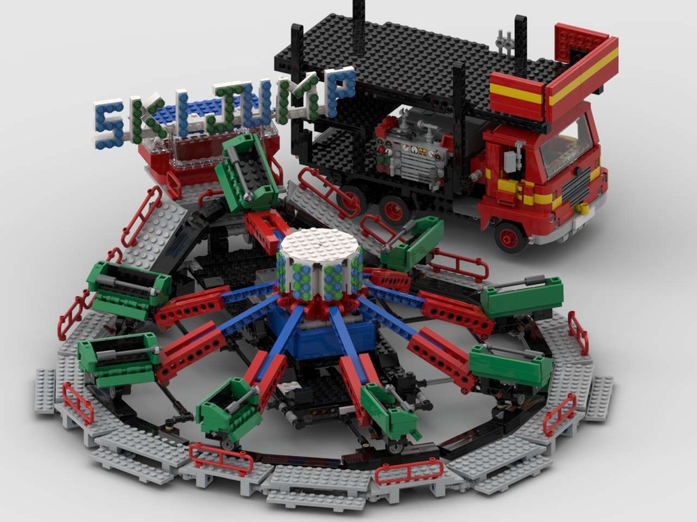 LEGO MOC Fairground Ski Jump ride by Gdale | Rebrickable - Build with LEGO