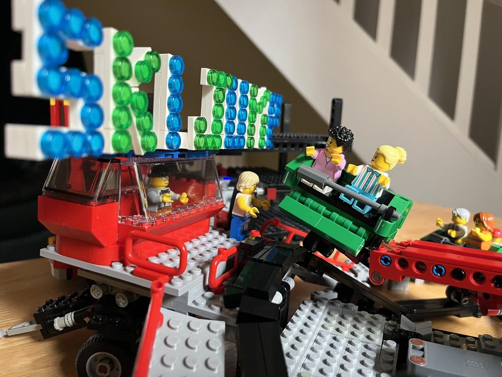 Lego Moc Fairground Ski Jump Ride By Gdale Rebrickable Build With Lego