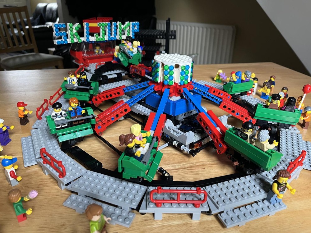 Lego Moc Fairground Ski Jump Ride By Gdale Rebrickable Build With Lego