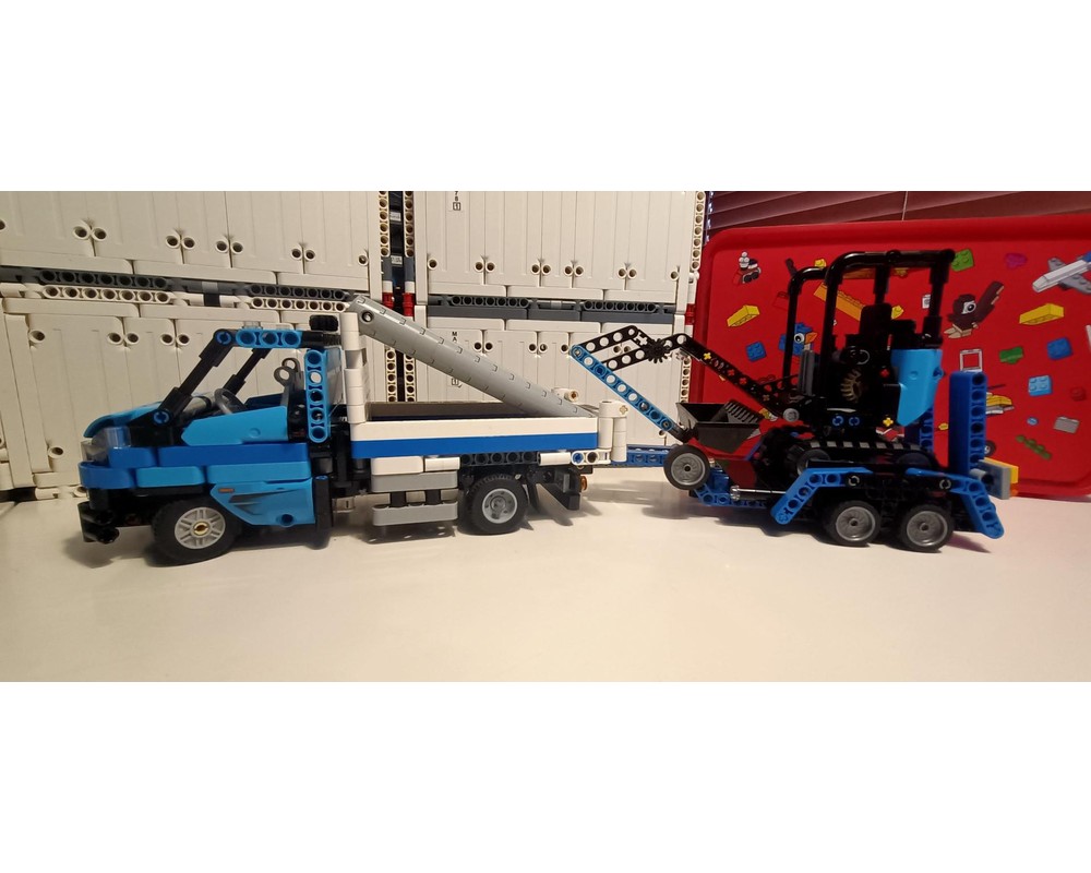 Lego Moc Excavator Trailer 121 Scale By Oktarus64 Rebrickable