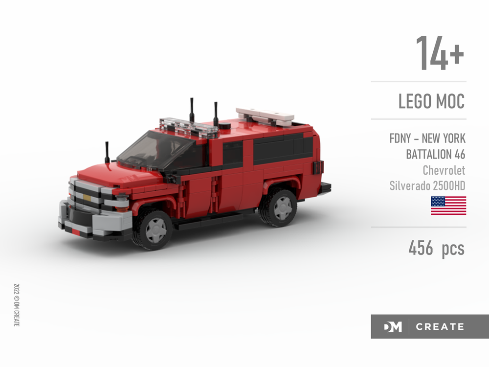 LEGO MOC FDNY - New York - Battalion 46 - Chevrolet Silverado 2500HD by ...
