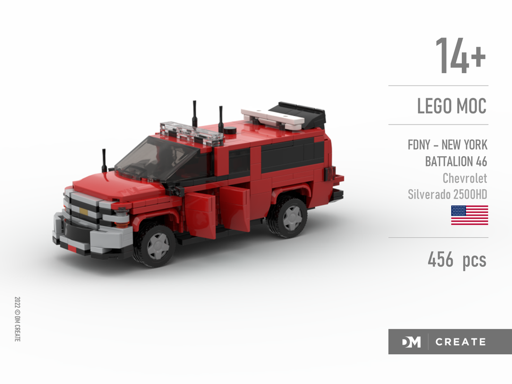 LEGO MOC FDNY - New York - Battalion 46 - Chevrolet Silverado 2500HD by ...