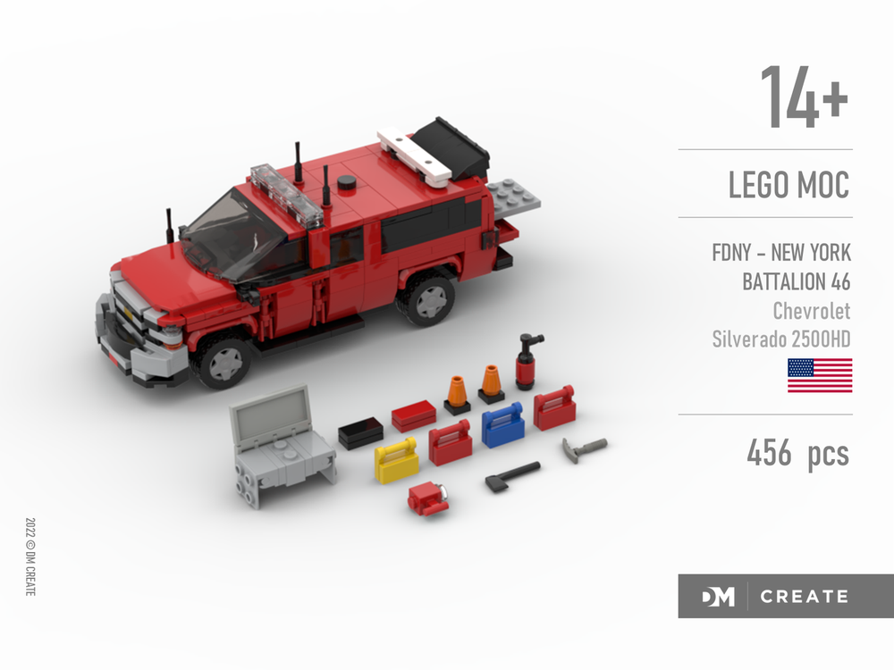 LEGO MOC FDNY - New York - Battalion 46 - Chevrolet Silverado 2500HD by ...