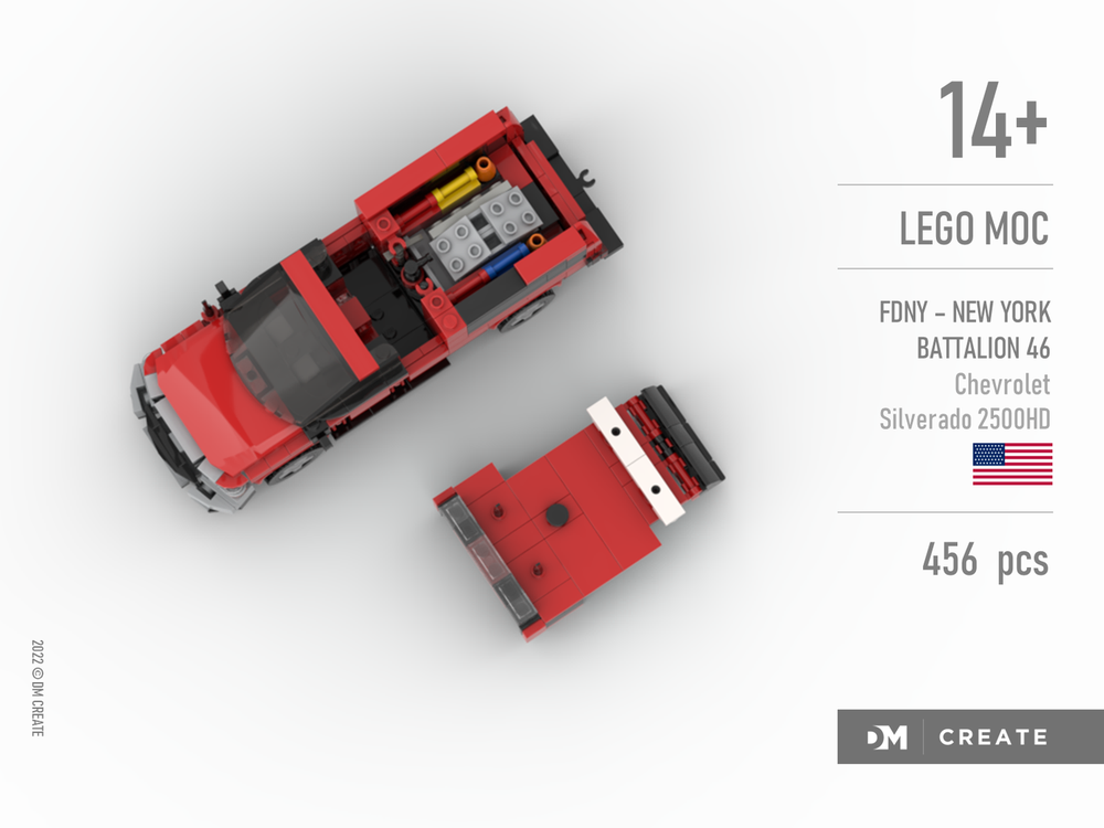 LEGO MOC FDNY - New York - Battalion 46 - Chevrolet Silverado 2500HD by ...