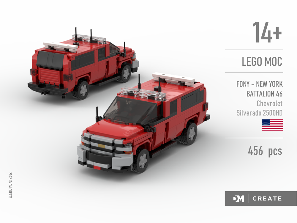 LEGO MOC FDNY - New York - Battalion 46 - Chevrolet Silverado 2500HD by ...